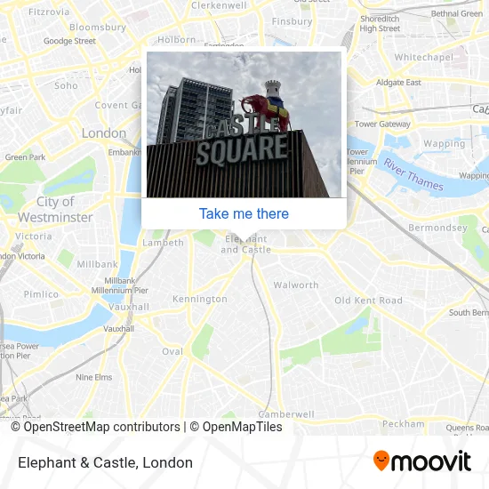 How to Get to Elephant & Castle by Tube, Bus or Train?