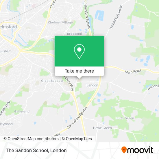 How to Get to The Sandon School in Chelmsford by Bus or Train?