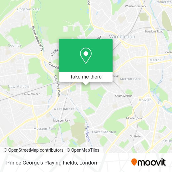 How to Get to Prince George's Playing Fields in Raynes Park by Train ...