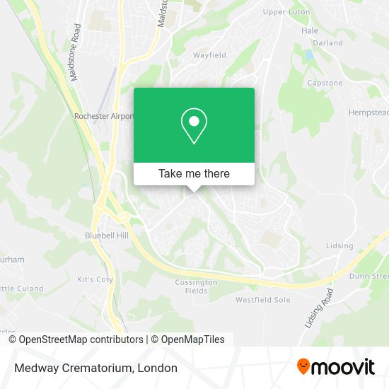 How to Get to Medway Crematorium in Chatham by Bus or Train?