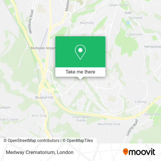 How to Get to Medway Crematorium in Chatham by Bus or Train?