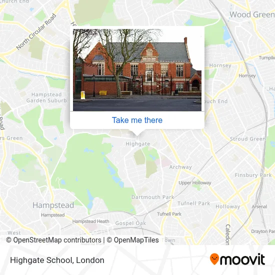 How to Get to Highgate School by Bus, Tube, Train or DLR?