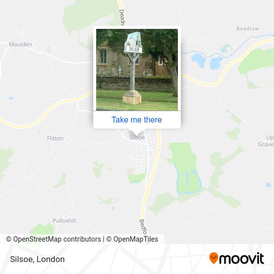 How to Get to Silsoe in Central Bedfordshire by Bus or Train?