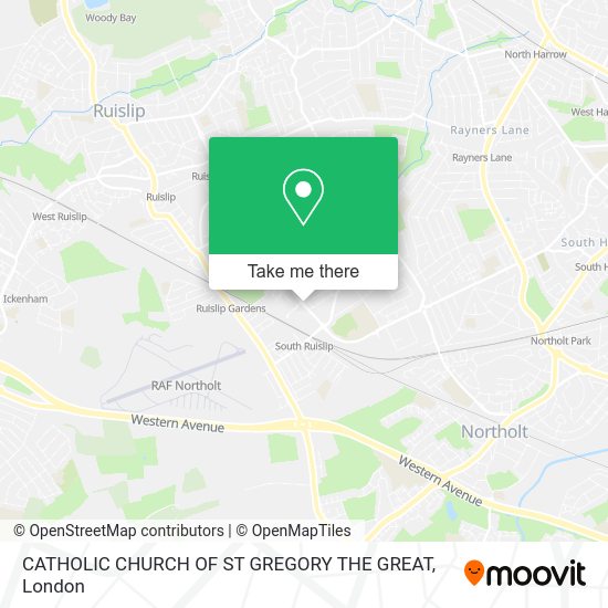 How to Get to CATHOLIC CHURCH OF ST GREGORY THE GREAT in Ruislip by Bus ...