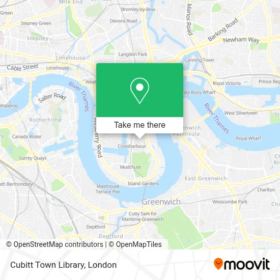 How to Get to Cubitt Town Library in Isle Of Dogs by Bus, DLR, Train or ...