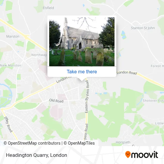 How to Get to Headington Quarry in Oxford by Bus or Train?