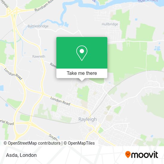 How to Get to Asda in Rayleigh by Bus or Train?