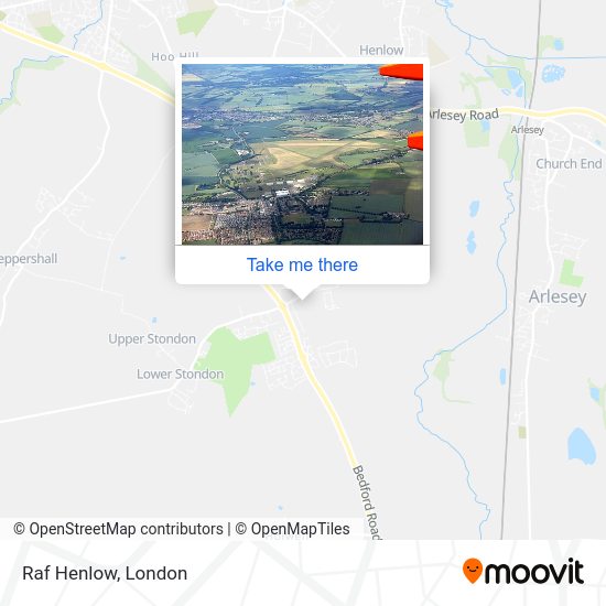 How to Get to Raf Henlow in Central Bedfordshire by Bus or Train?