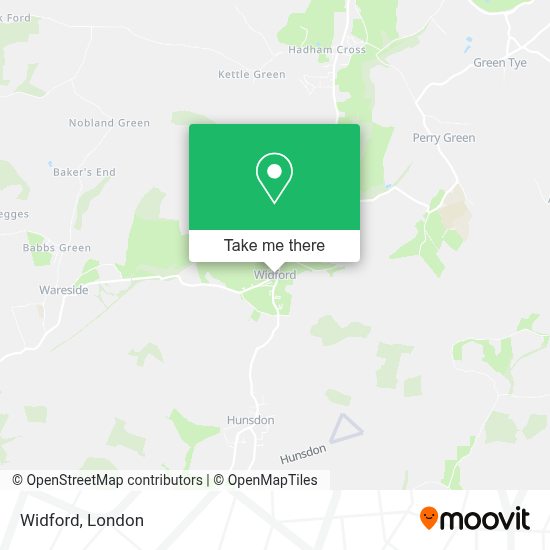 How to Get to Widford in East Hertfordshire by Bus or Train?