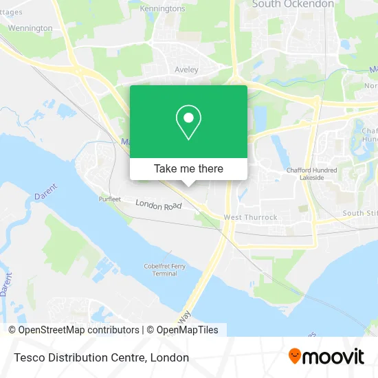 How to Get to Tesco Distribution Centre in Grays by Bus, Train, DLR or ...