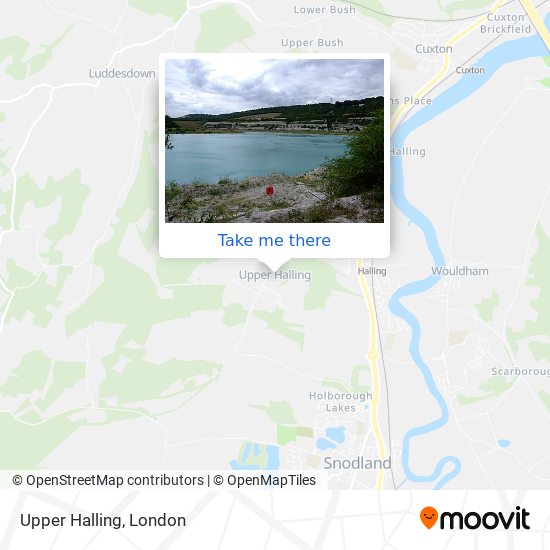 How to get to Upper Halling in London by bus or train?