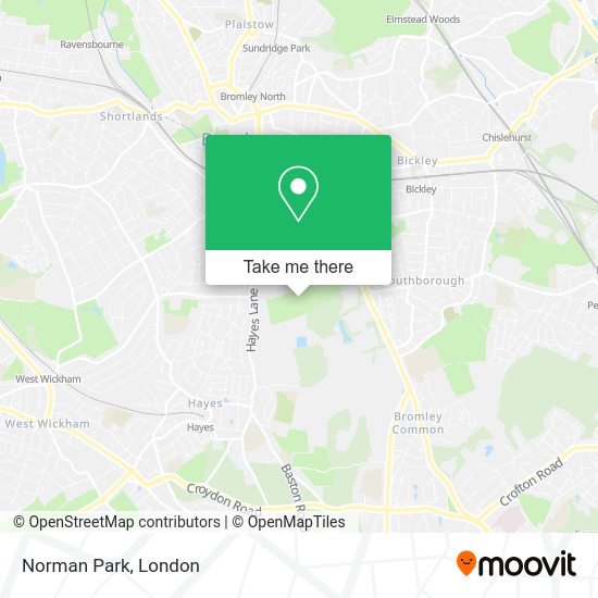 How to Get to Norman Park in Bickley by Bus or Train?