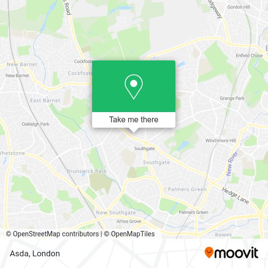 How to Get to Asda in Southgate by Bus, Tube or Train?