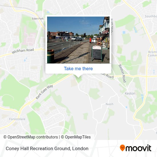 How to Get to Coney Hall Recreation Ground by Bus or Train?