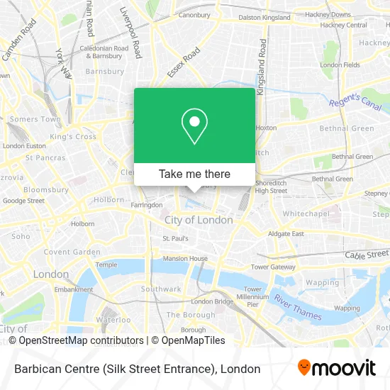 How to Get to Barbican Centre (Silk Street Entrance) in City Of London ...