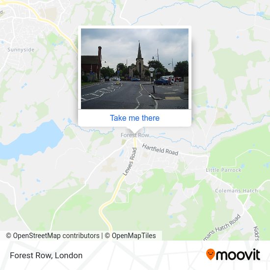 How to Get to Forest Row in Wealden by Bus or Train?