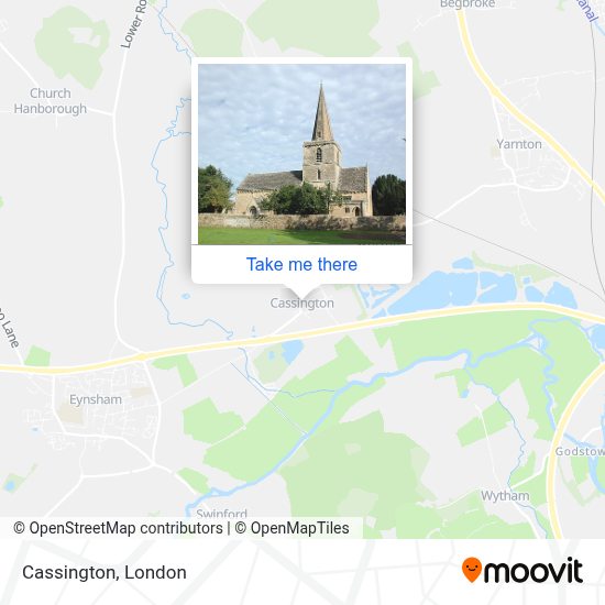 How to Get to Cassington in West Oxfordshire by Bus?