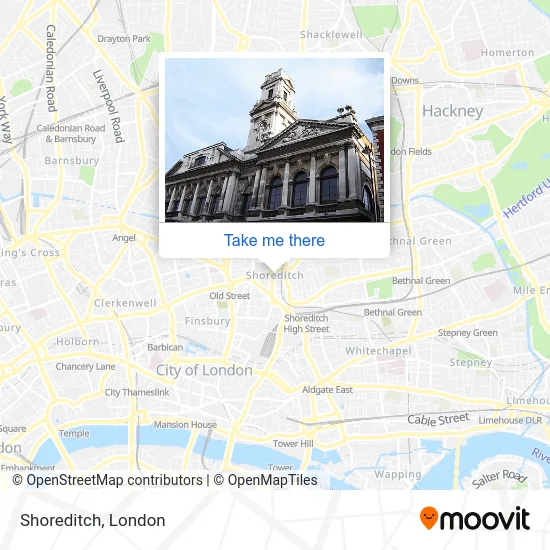 How to Get to Shoreditch by Bus, Tube, Train, River Bus or DLR?