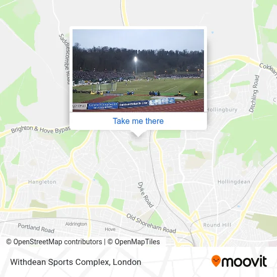 How to Get to Withdean Sports Complex in Brighton And Hove by Bus or Train?