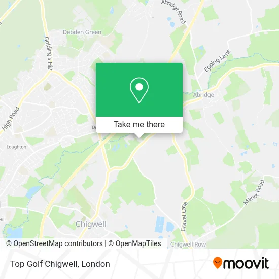 How to Get to Top Golf Chigwell in Epping Forest by Bus, Tube or Train?