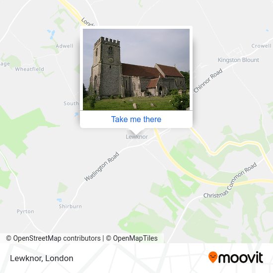 How to Get to Lewknor in South Oxfordshire by Bus or Train?