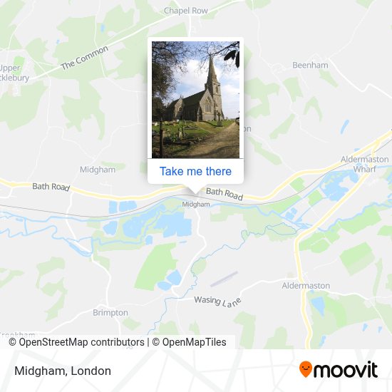 How to Get to Midgham in West Berkshire by Bus or Train?