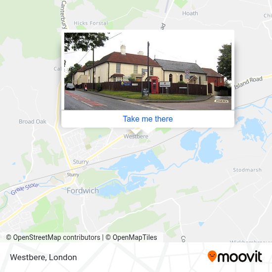 How to Get to Westbere in Canterbury by Bus or Train?