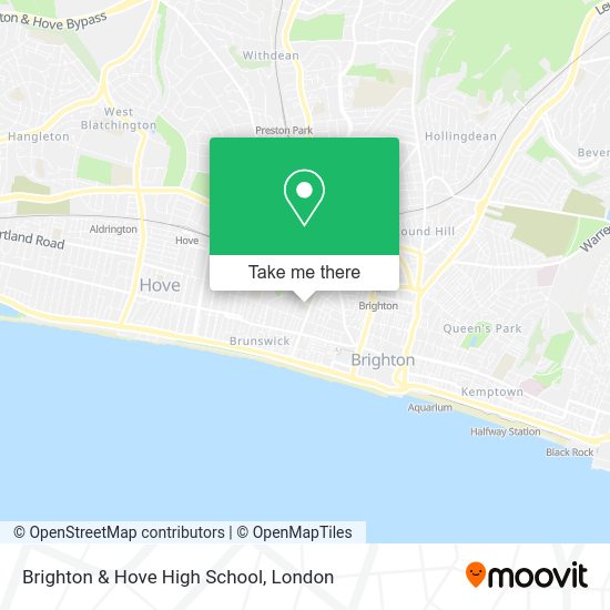 How to Get to Brighton & Hove High School in Brighton And Hove by Bus ...