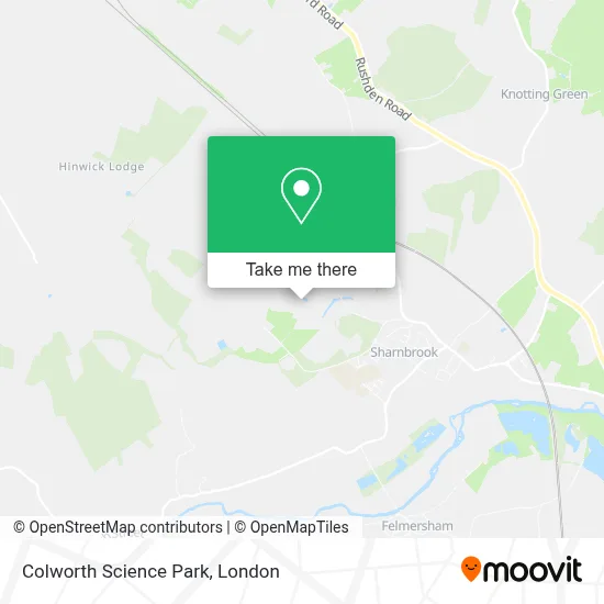 How to Get to Colworth Science Park in Bedford by Bus or Train?