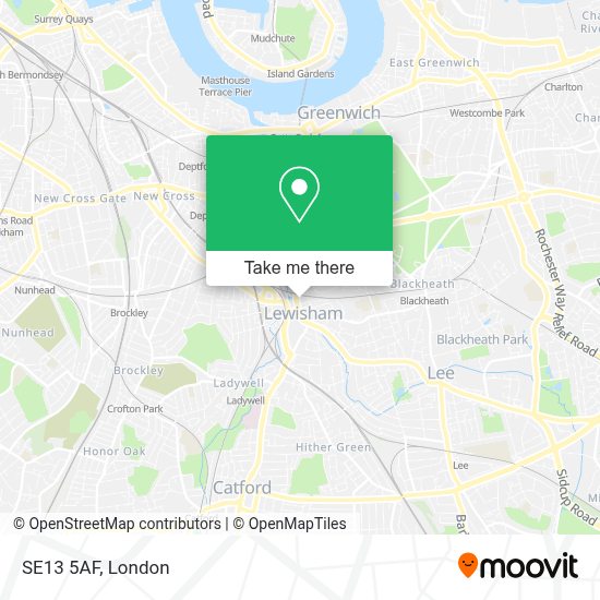 How to Get to SE13 5AF in Lewisham by Train, Bus, Tube or DLR?