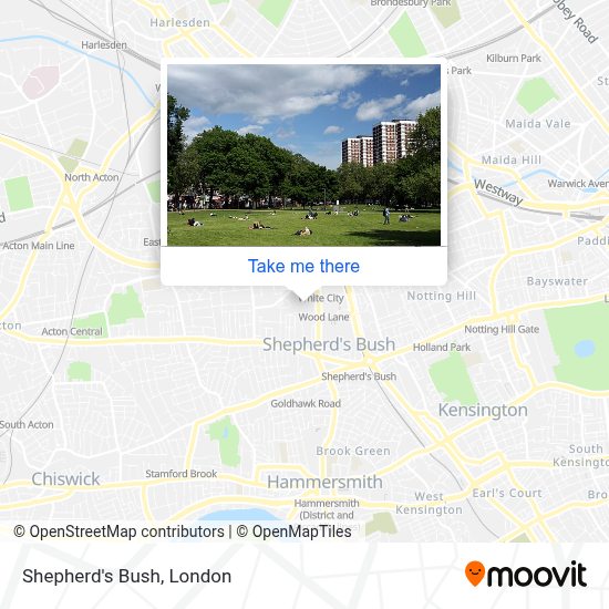 How to Get to Shepherd's Bush in White City by Tube, Train or Bus?
