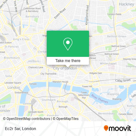 How to Get to Ec2r 5ar in City Of London by Bus, Tube or Train?