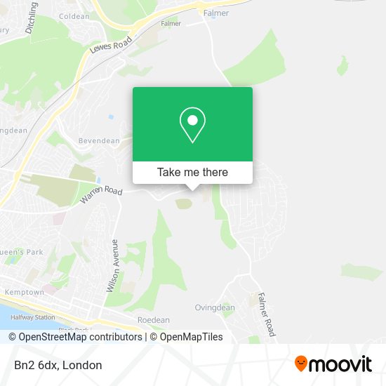 How to Get to Bn2 6dx in Brighton And Hove by Bus or Train?