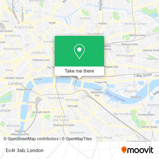 How to Get to Ec4r 3ab in City Of London by Bus, Train or Tube?