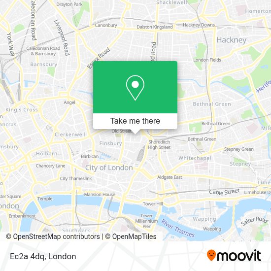 How to Get to Ec2a 4dq in Shoreditch by Tube, Bus or Train?