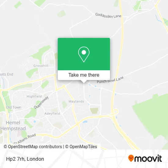 How to Get to Hp2 7rh in Hemel Hempstead by Bus?