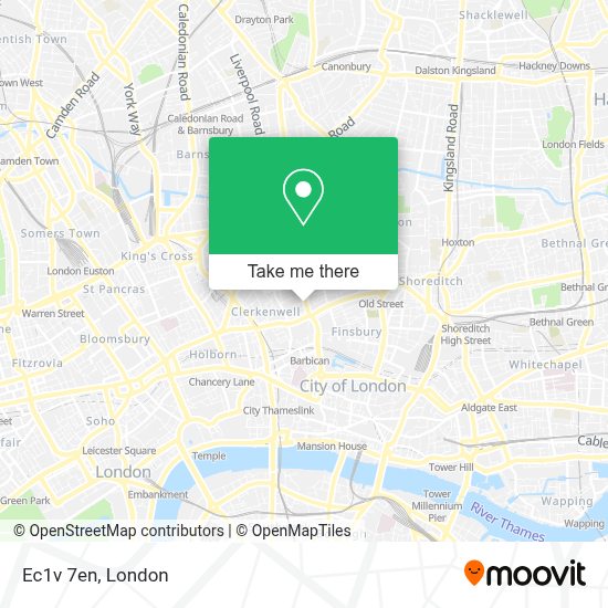 How to Get to Ec1v 7en in Finsbury by Bus, Train or Tube?