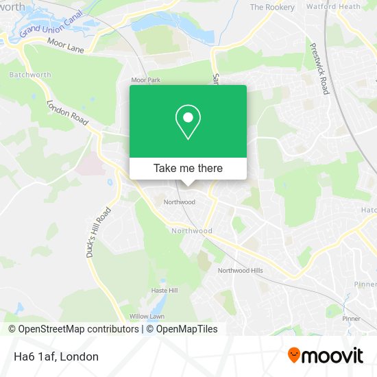 How to Get to Ha6 1af in Northwood by Bus, Tube or Train?