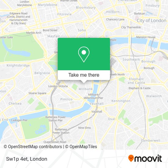 How to Get to Sw1p 4et in Westminster by Bus, Tube or Train?