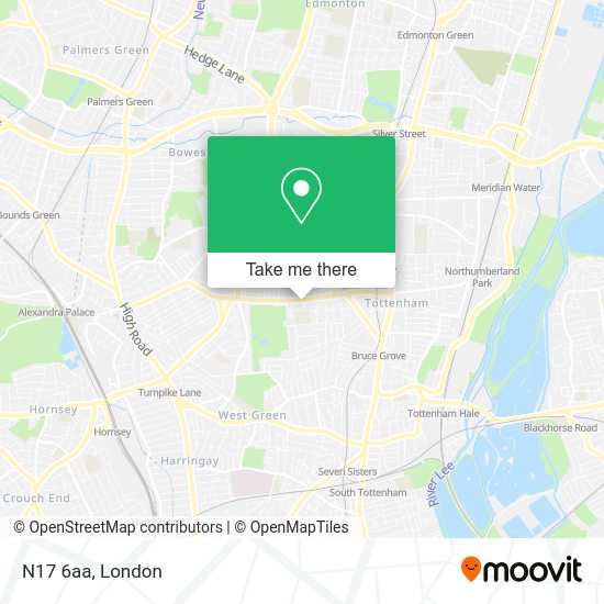 How to get to N17 6aa in Tottenham by bus, Tube or train?
