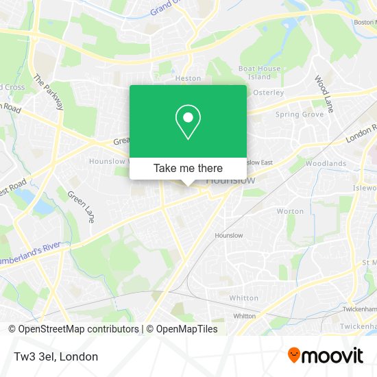 How to Get to Tw3 3el in Hounslow by Bus, Tube or Train?