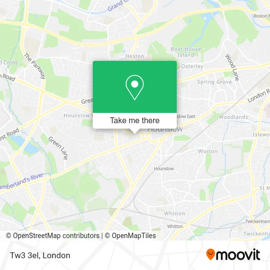 How to Get to Tw3 3el in Hounslow by Bus, Tube or Train?
