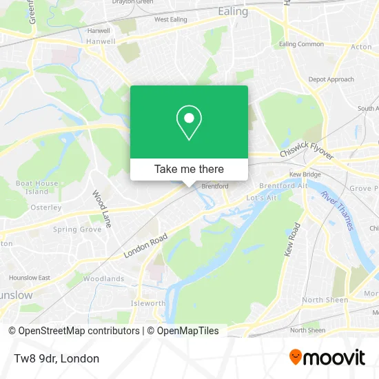 How to Get to Tw8 9dr in Brentford End by Bus, Tube or Train?