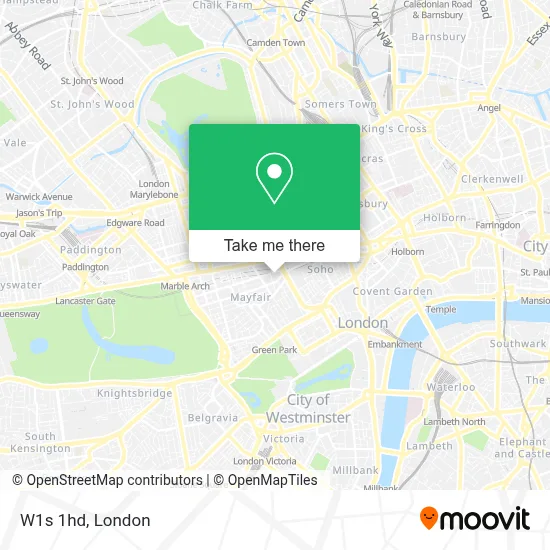 How to Get to W1s 1hd in Mayfair by Tube, Bus or Train?
