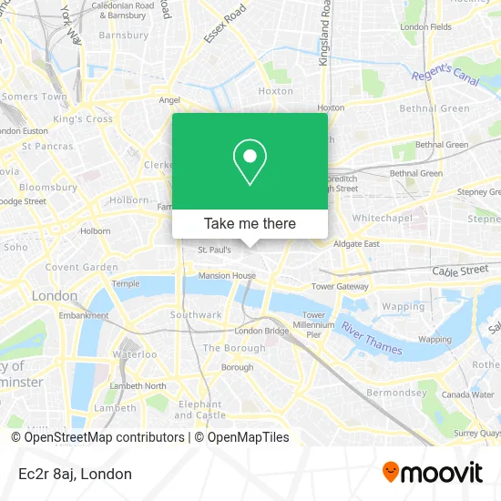 How to Get to Ec2r 8aj in City Of London by Bus, Tube or Train?