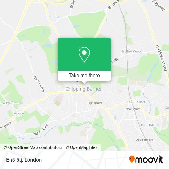 How to Get to En5 5tj in Barnet by Bus, Tube or Train?