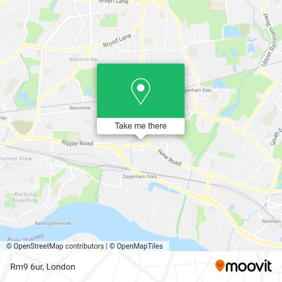 How to Get to Rm9 6ur in Dagenham by Bus, Tube, Train or DLR?