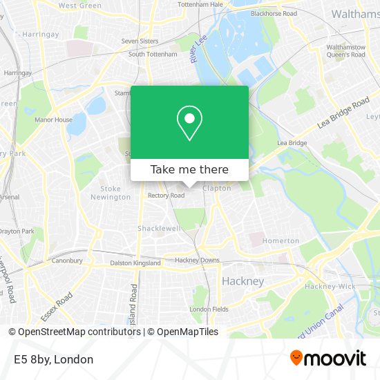 How To Get To E5 8by In Clapton By Bus Train Or Tube