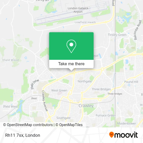 How to Get to Rh11 7sx in Crawley by Bus or Train?