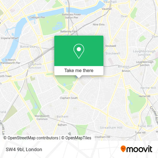 How to Get to SW4 9bl in Clapham by Tube, Train or Bus?